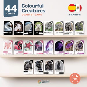 Spanish Animals Card Game | A1 Spanish Learning Game | Printable ...