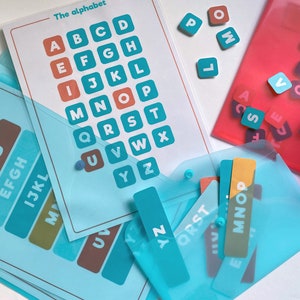 Learn English Alphabet Activity Printable Set, Montessori Homeschool ...