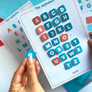 Learn English Alphabet Activity Printable Set, Montessori Homeschool ...
