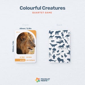 Spanish Animals Card Game | A1 Spanish Learning Game | Printable ...