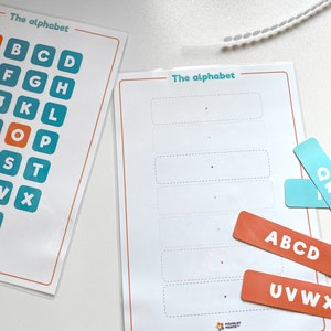 Learn English Alphabet Activity Printable Set, Montessori Homeschool ...