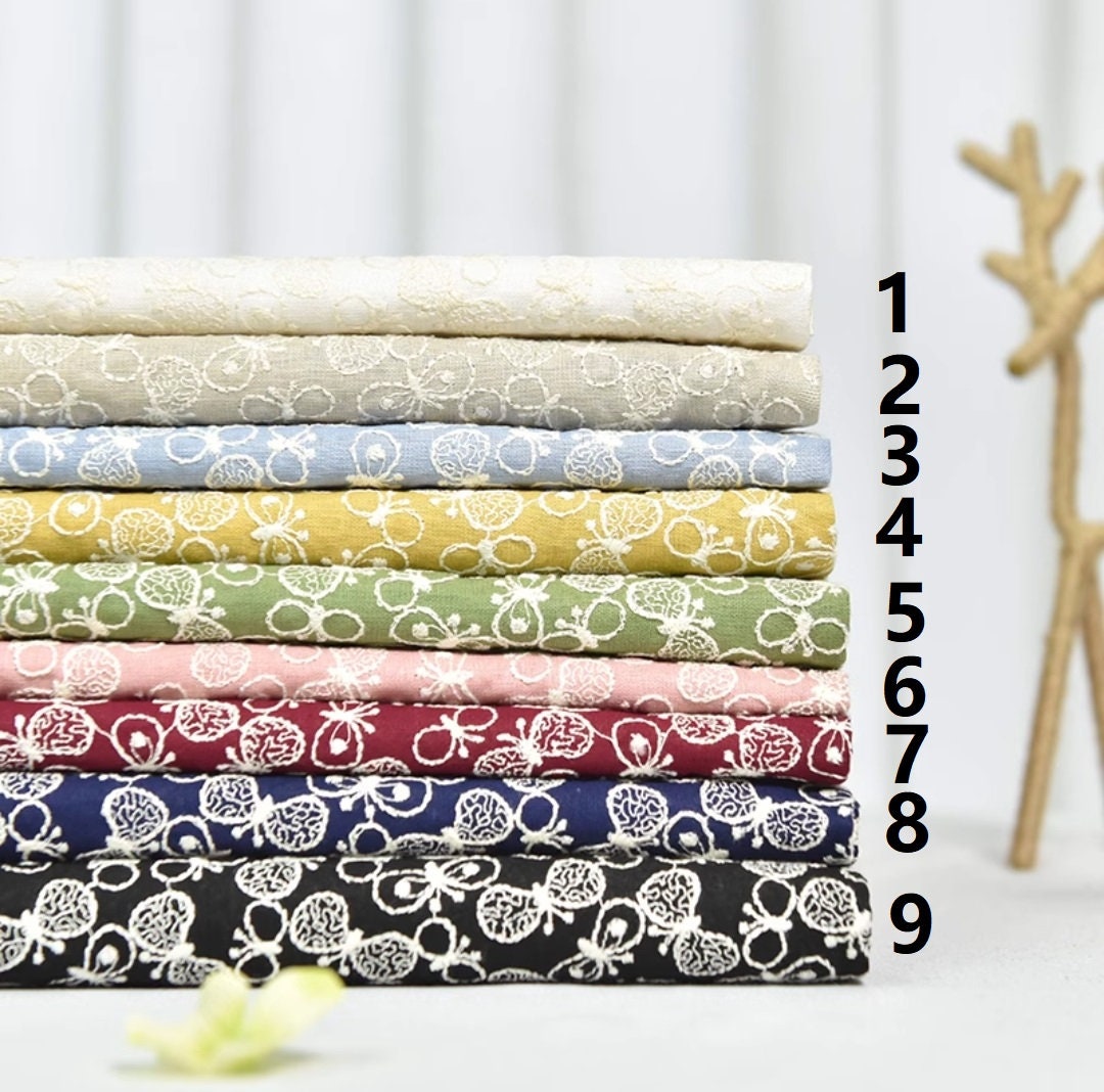 Cotton Linen Blend Fabric, 3D Design, Stereoscopic, Sewing, DIY ...