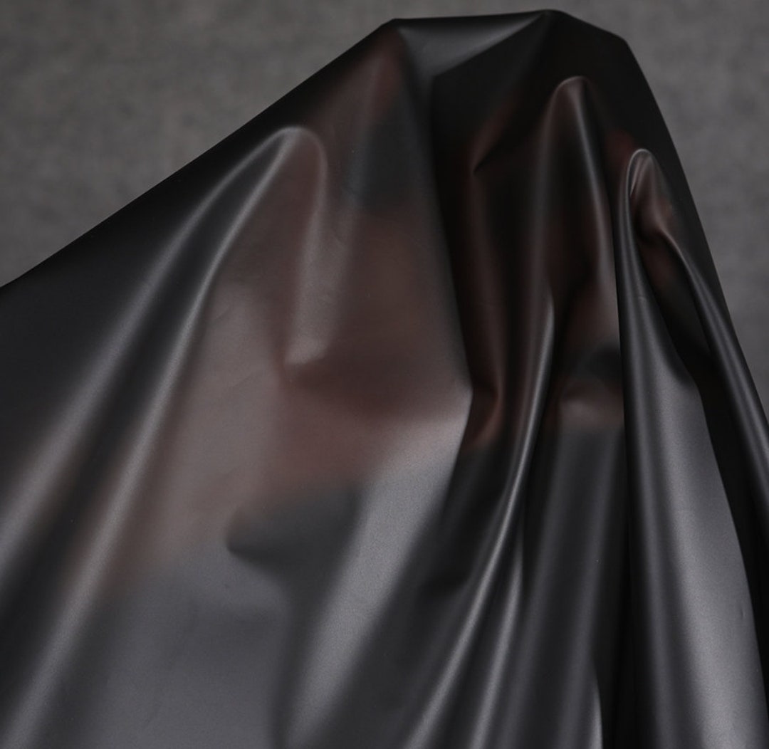 Black Translucency TPU Fabric, A Half Yard, Raincoat Waterproof Bag ...