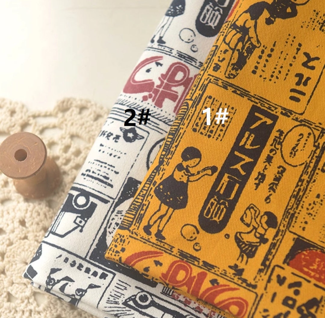 Cotton Linen Blend Fabric, Sewing, DIY, Vintage Style, Craft, Japanese ...