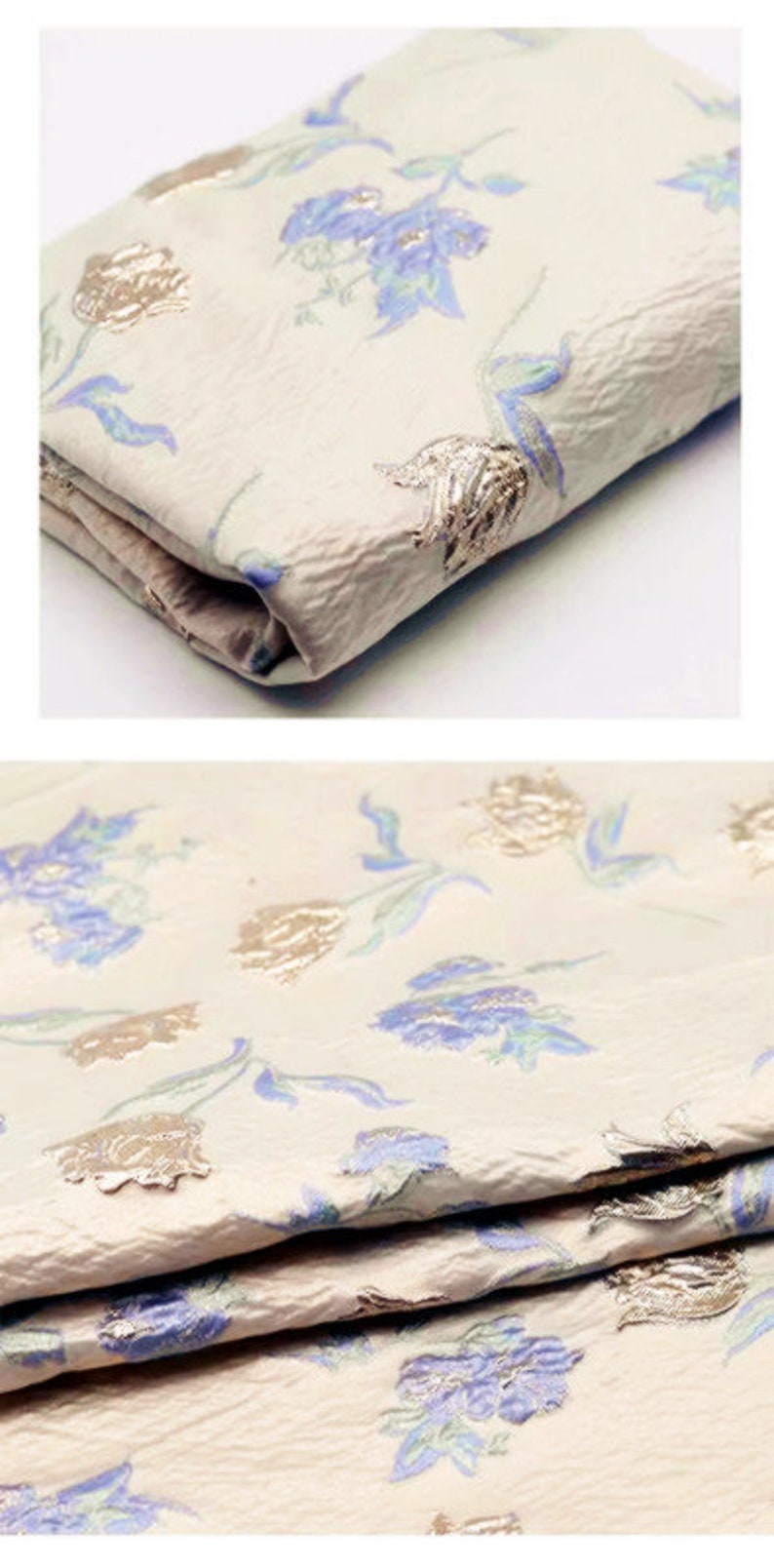 Dacron Fabric, Polyester Fiber, Sewing, DIY, Vintage Style, Tulip ...