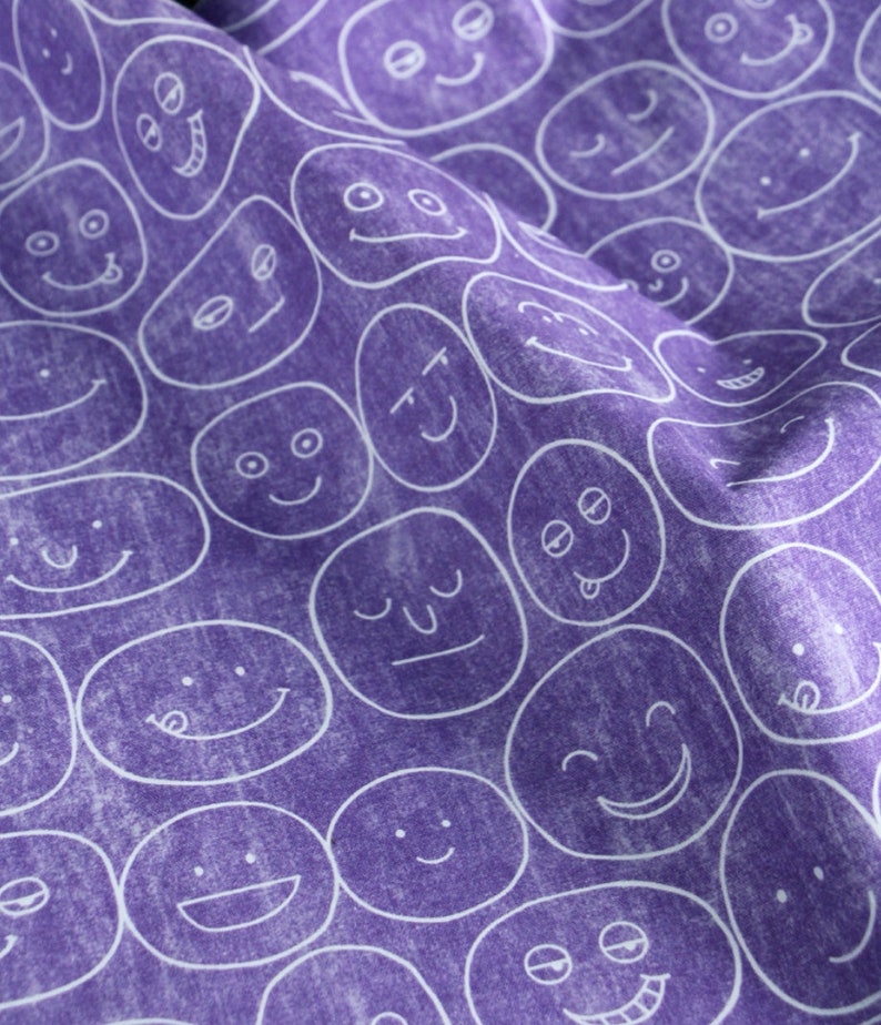 Cotton Fabric, Emoji, Emote, Emotion, Cartoon Potato, Various, Fashion ...