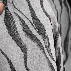 Dacron Fabric, Vintage Style, Zebra Print, Fashion Design, Black and ...