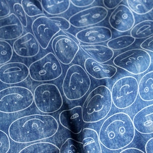 Cotton Fabric, Emoji, Emote, Emotion, Cartoon Potato, Various, Fashion ...