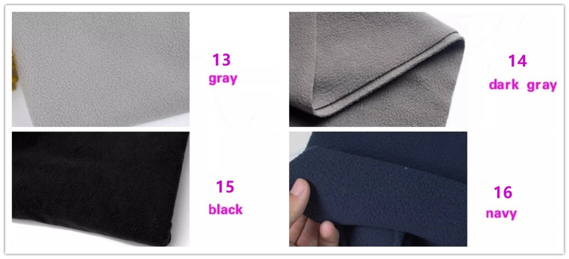 Polar Fleece Fabric, Plate Color, for Fashion Design, Multi-color ...