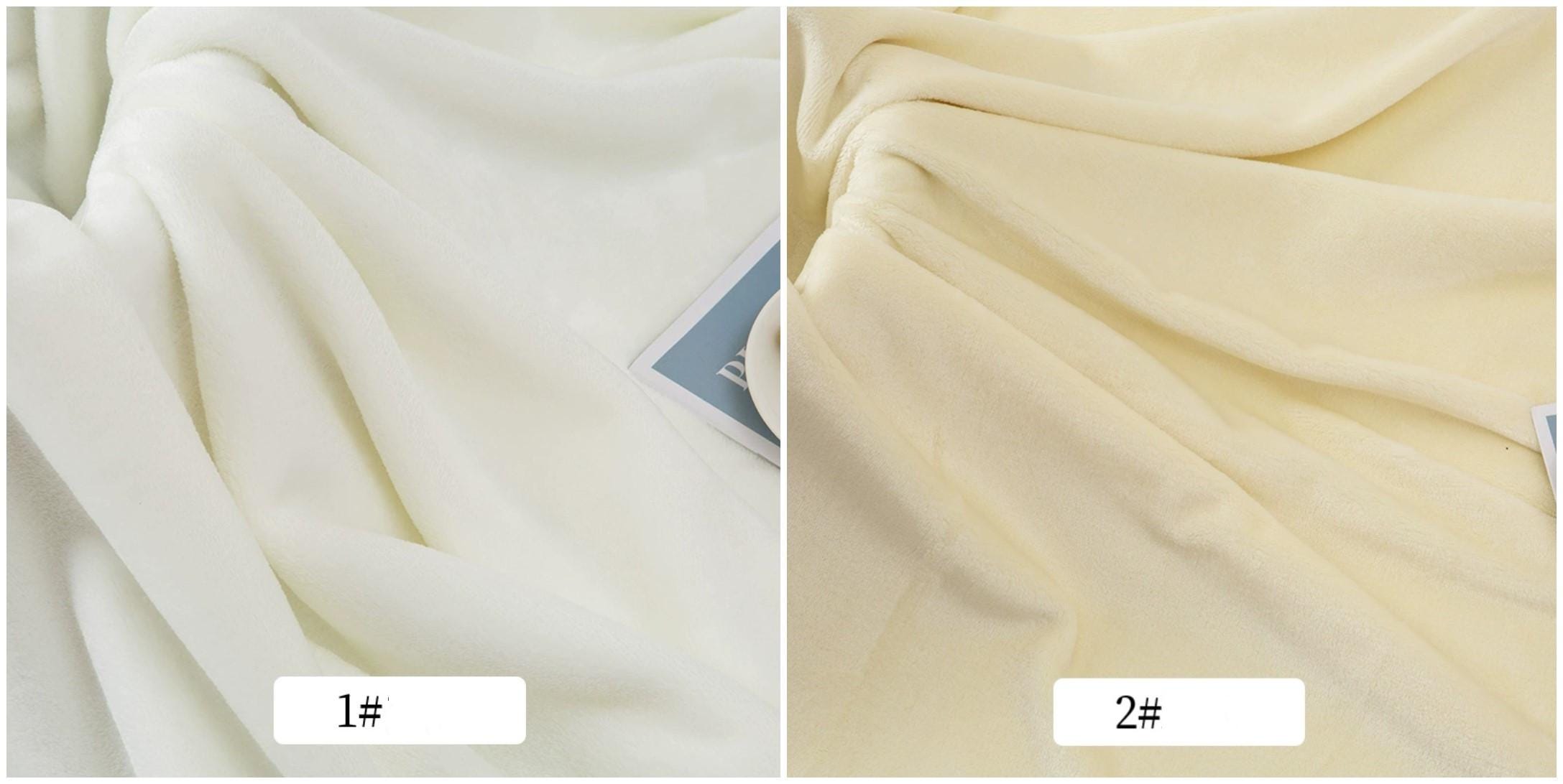 Flannel Fabric, Solid Color, Sewing, Double-sided, Smooth Soft Plush ...