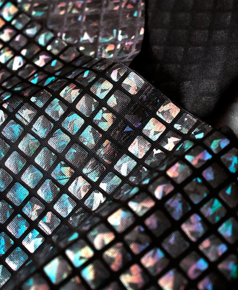 Spandex Knit Fabric, Polyurethane Fibre, Mosaic, Fantastic, Luminous ...