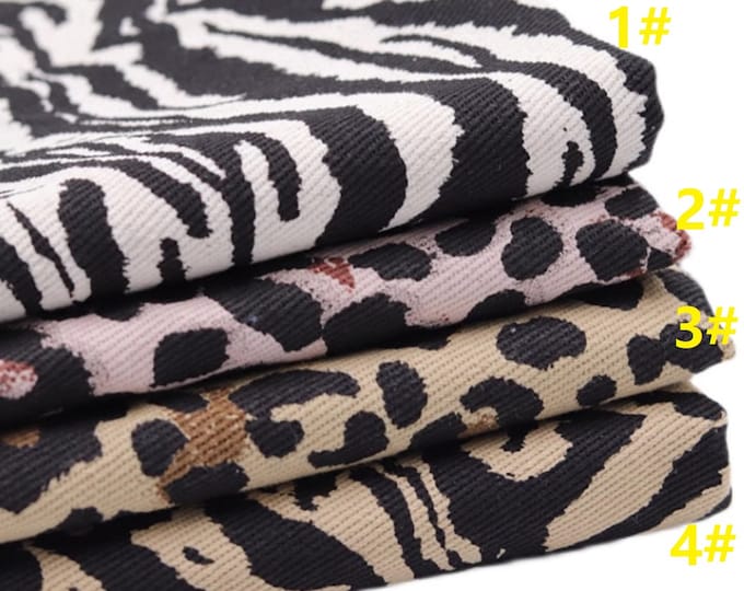 Denim Fabric, Zebra Print, Leopard Print, Textile Printing, Sewing, for ...