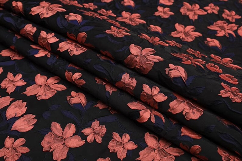 3D Emboss Dacron Fabric, Relief, Polyester Fibre, Sewing, DIY, Vintage ...