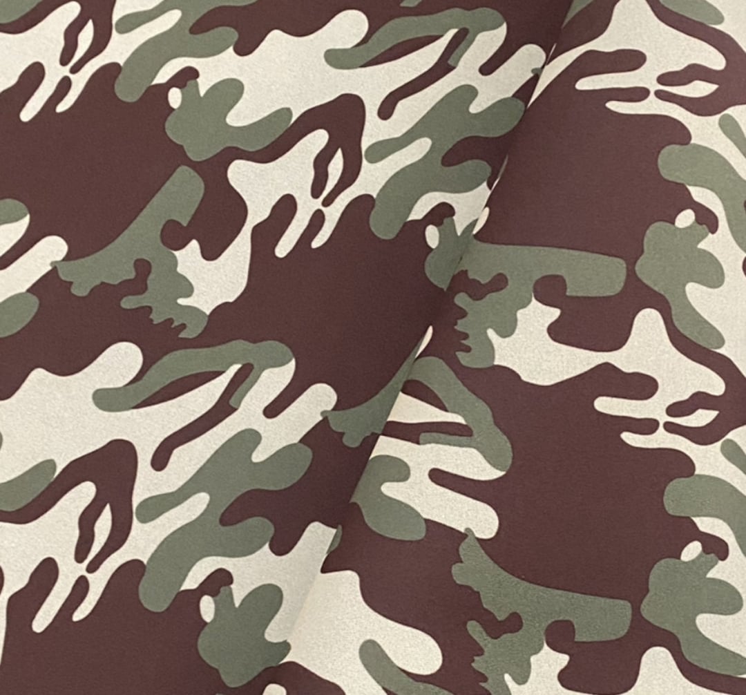 53 Inches Width,3mm Thickness, Camouflage, Green fatigues, Neoprene ...