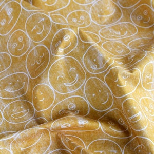 Cotton Fabric, Emoji, Emote, Emotion, Cartoon Potato, Various, Fashion ...