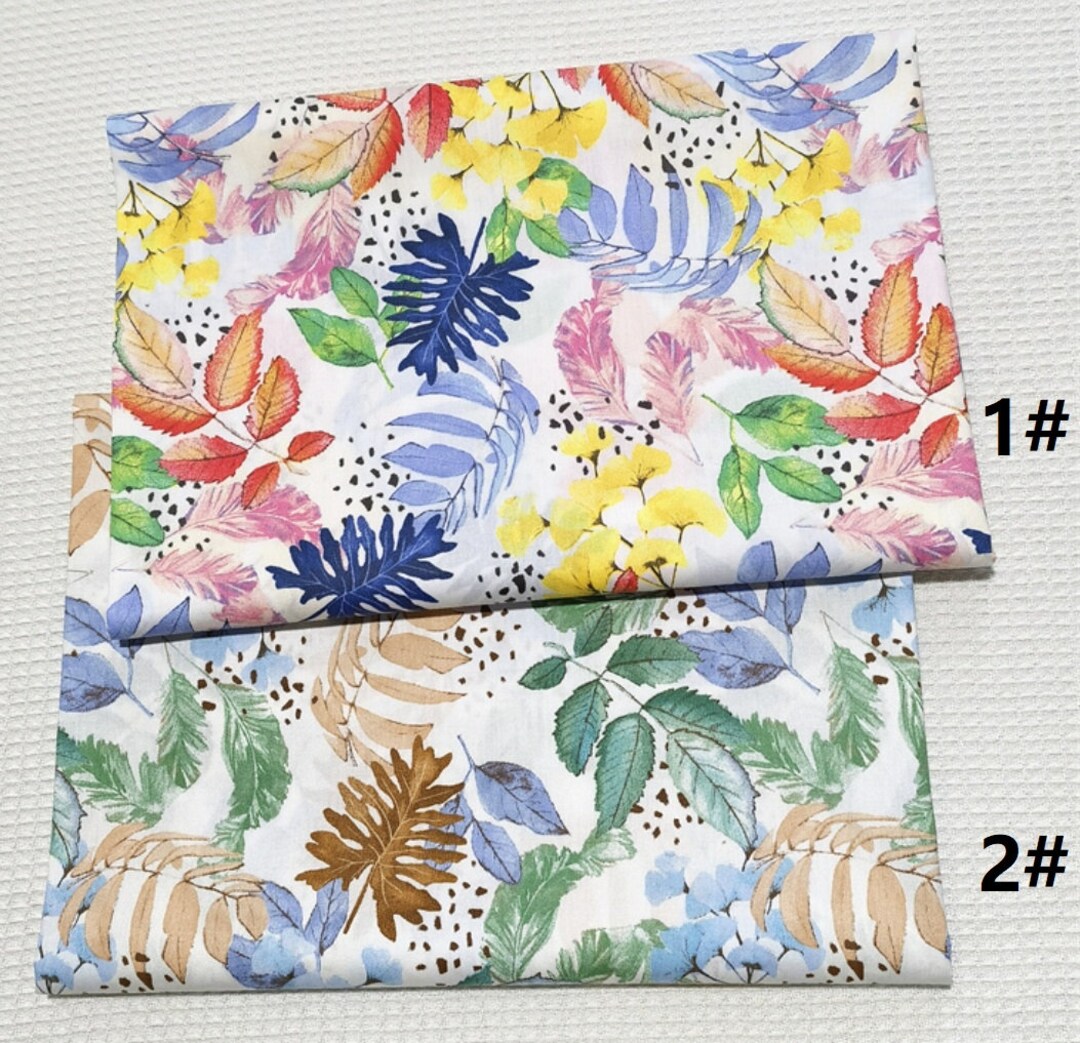 Cotton Fabric, Leaf, Leaves, Colorful, Maple, Plants, Fashion Design ...