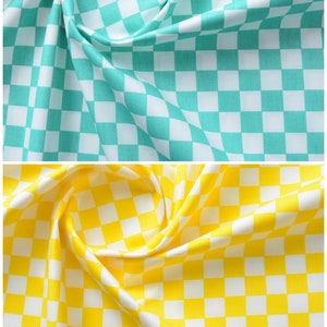Cotton Fabric, Gingham, Grid, Racing Check Fabric, Fashion Design ...