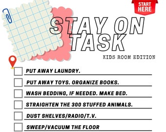 Stay on Task - Bathroom Edition - Etsy