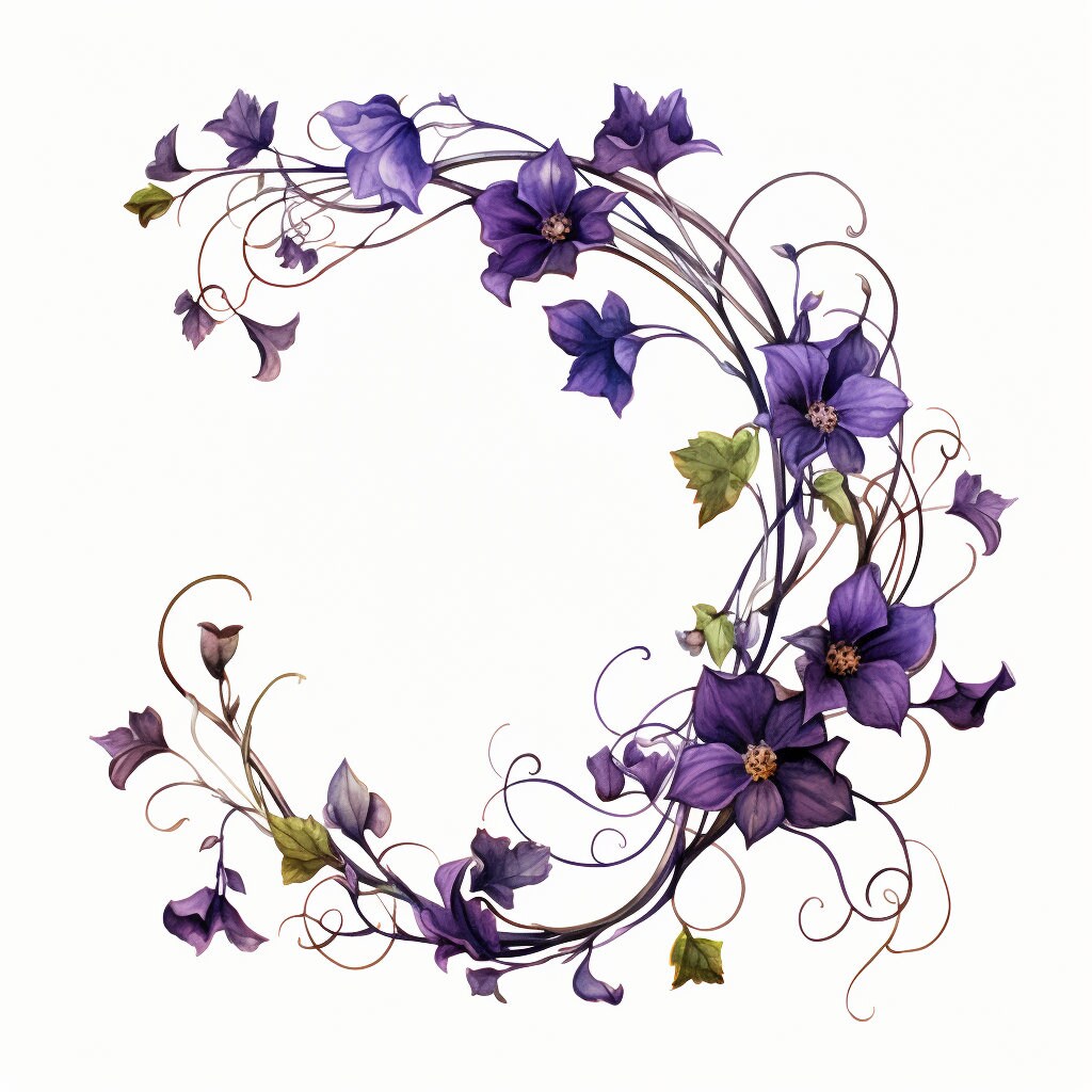 Nightshade Clipart 10 PNG Pack Digital Download Watercolor - Etsy