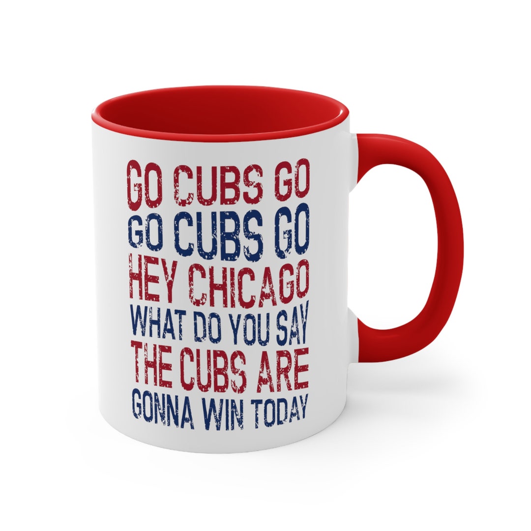 Chicago Cubs Mug | Go Cubs Go Design | Ceramic Colored Mug | Coffee Tea ...