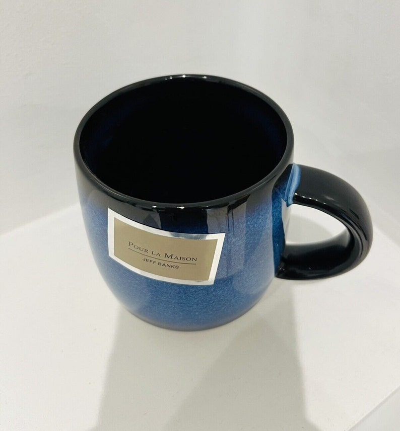 Jeff Banks pour La Maison Coffee Ceramic Mug Blue Colour - Etsy UK