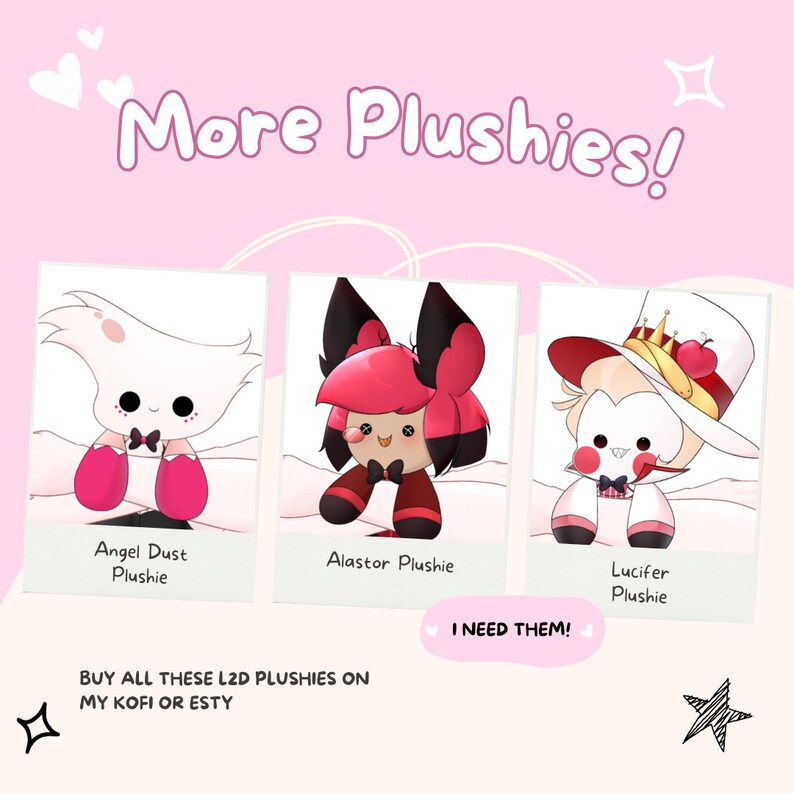 L2D Velvette Plushie - VTUBER ASSET - Etsy