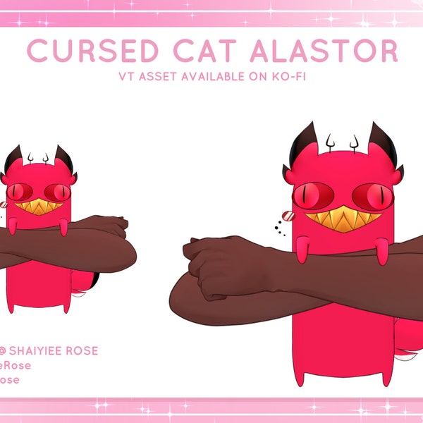 Cursed Alastor Cat Plush - Etsy