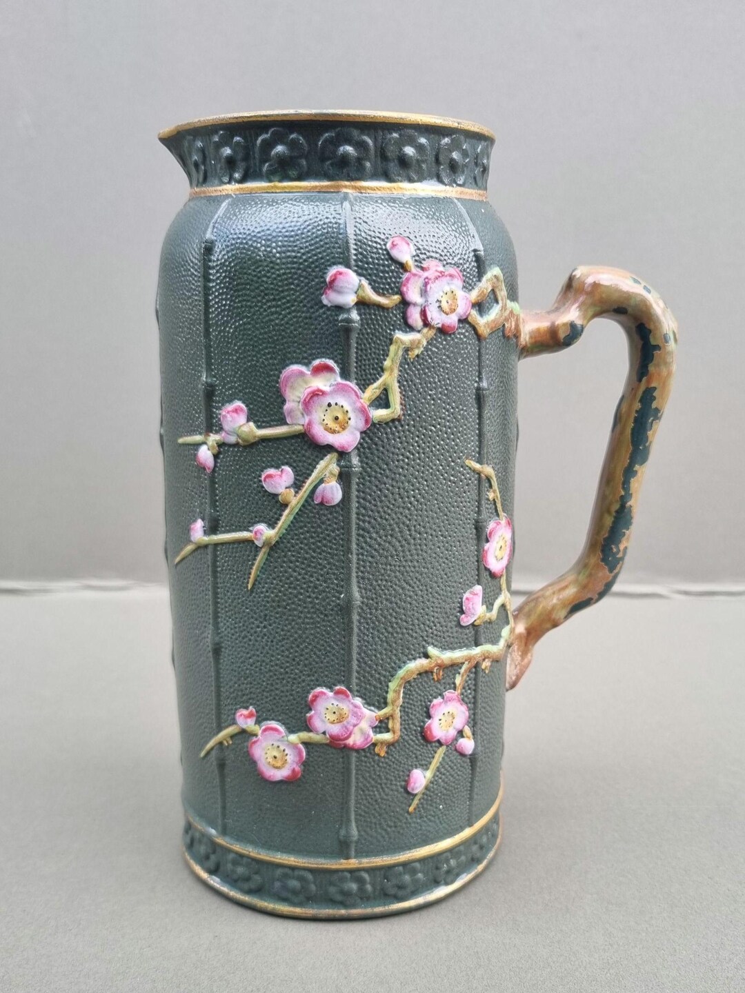 Beautiful Antique Pinder Bourne Staffordshire Pottery Jug Japanese ...