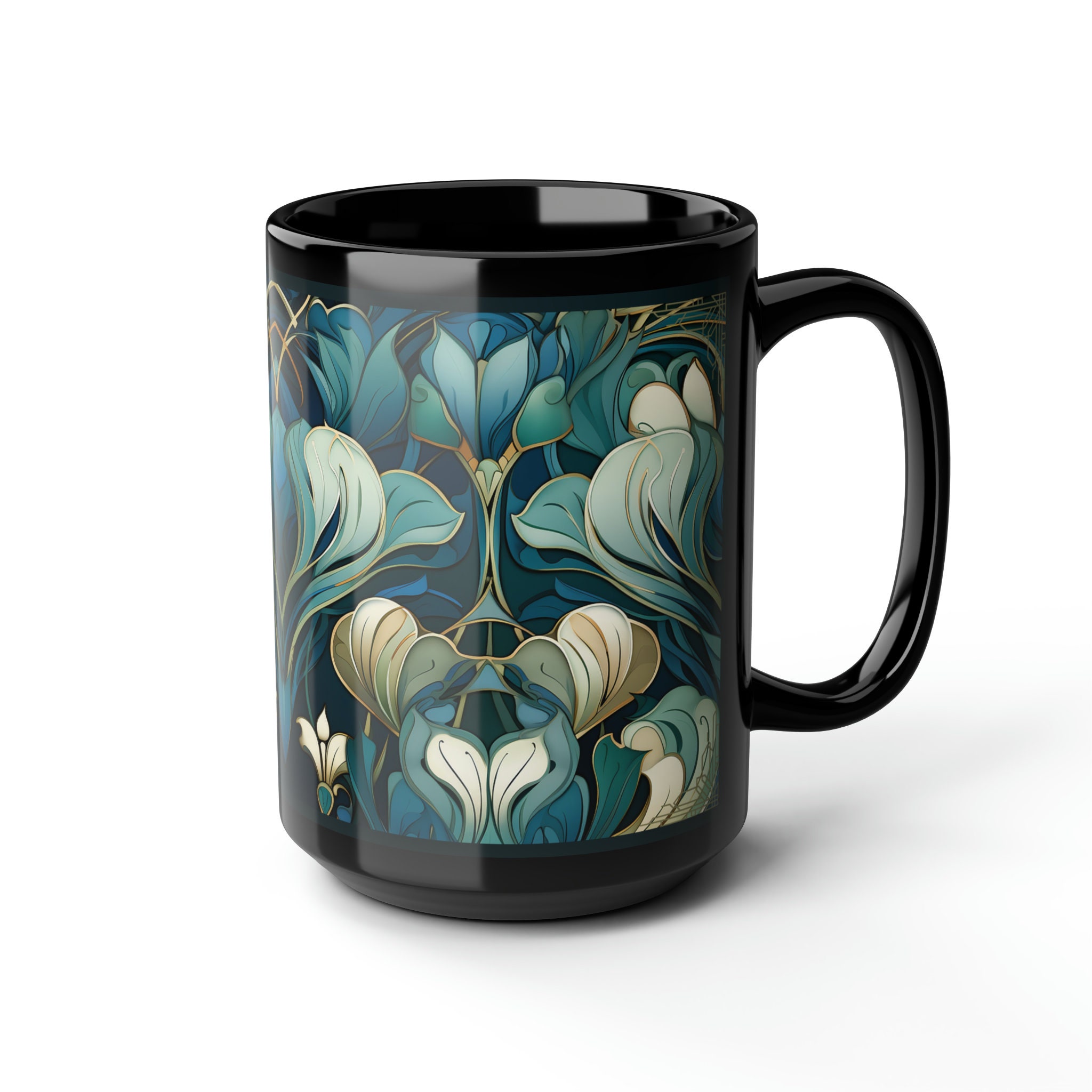 Art Nouveau/art Deco Large 15 Oz Ceramic Mug, Inspired by Art Popular ...
