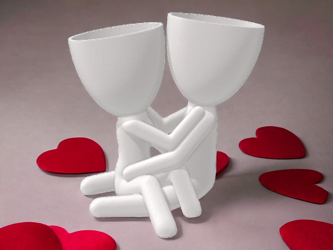 3D Printed Love Pot, Eco-friendly Bio-based Material, Cute Pot, Face ...