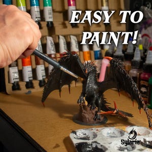 Ancient Red Dragon V2 Premium Miniature – Dnd 28mm 32mm Tabletop RPG ...