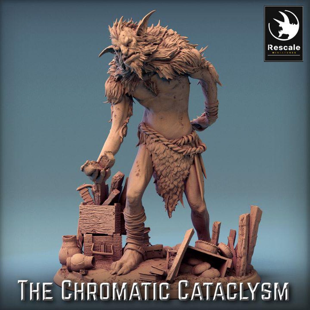 Ice Troll Zod Miniature – Dnd 28mm 32mm Tabletop RPG Figurine | 3D ...