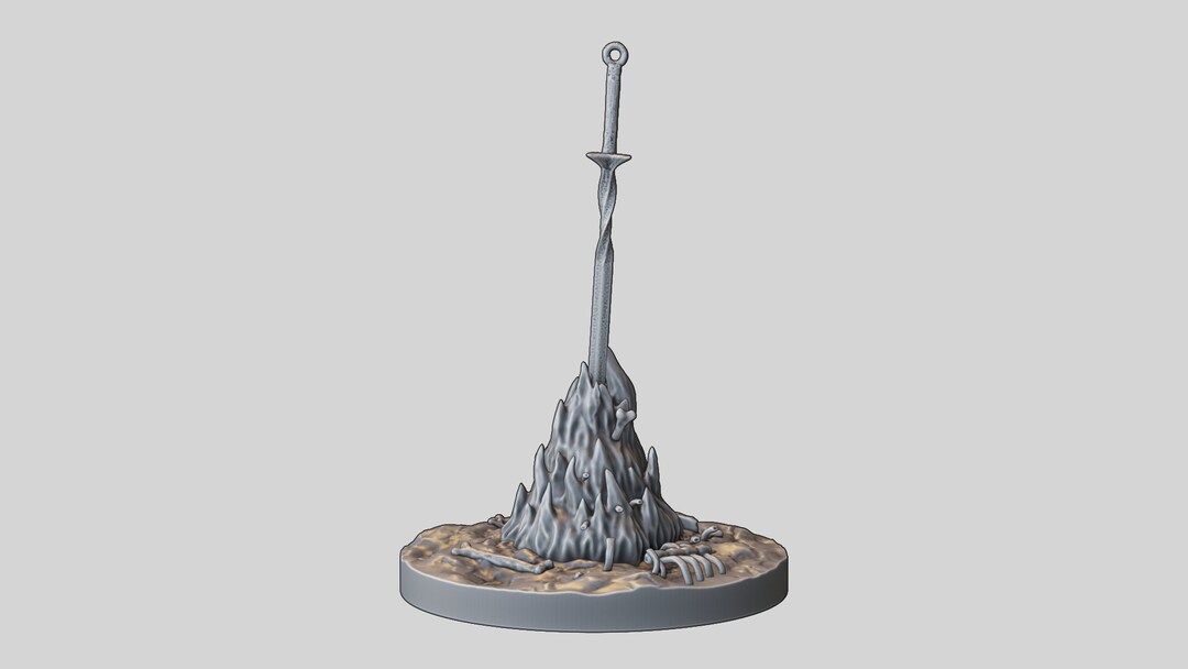 Bonfire Dark Souls, Bonfire 3D Figure / Kit to Paint or Expose / Statue ...