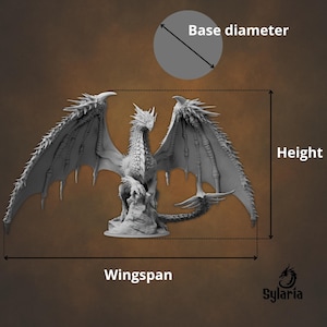 Ancient Red Dragon v2 Premium Miniature – DnD 28mm 32mm Tabletop RPG ...
