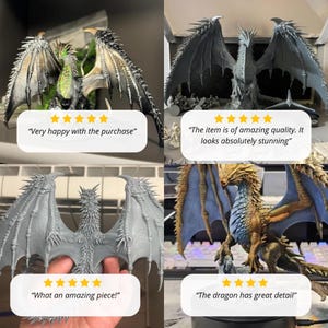 Ancient Red Dragon v2 Premium Miniature – DnD 28mm 32mm Tabletop RPG ...