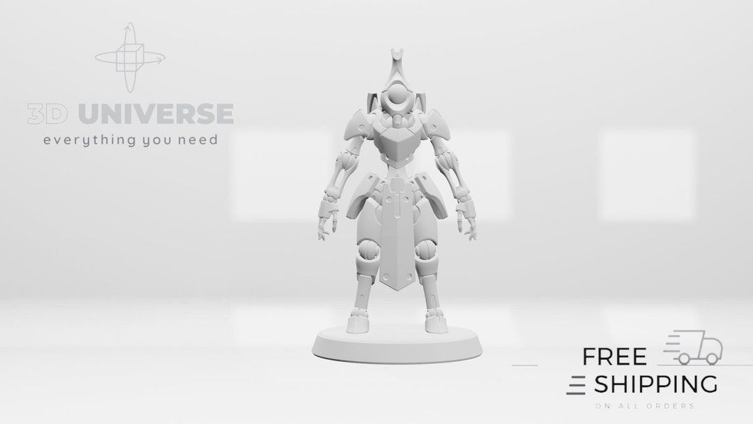 Robot V2 Premium Miniature – Dnd 28mm 32mm Tabletop RPG Figurine | 3D ...