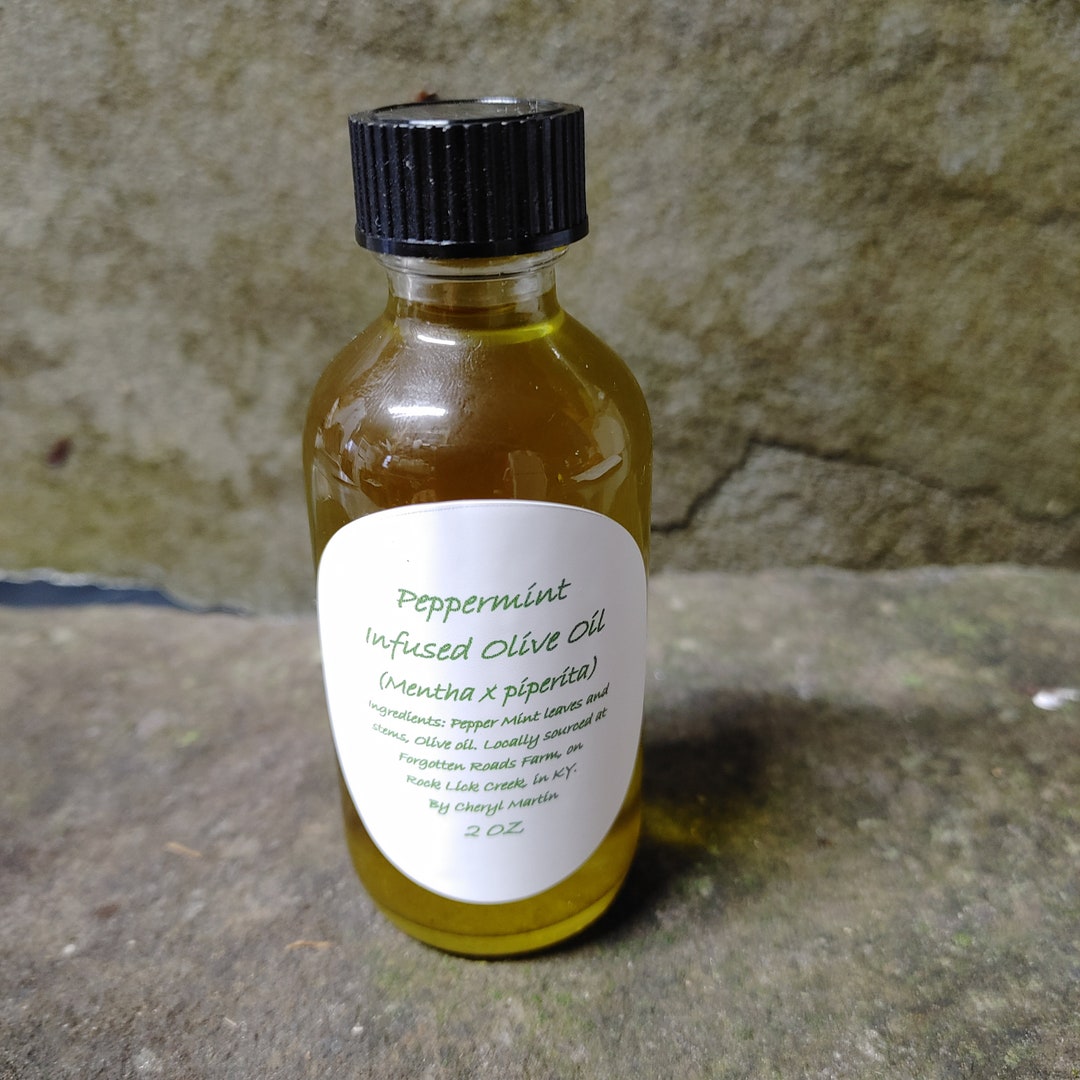 Peppermint Infused Olive Oil - Etsy
