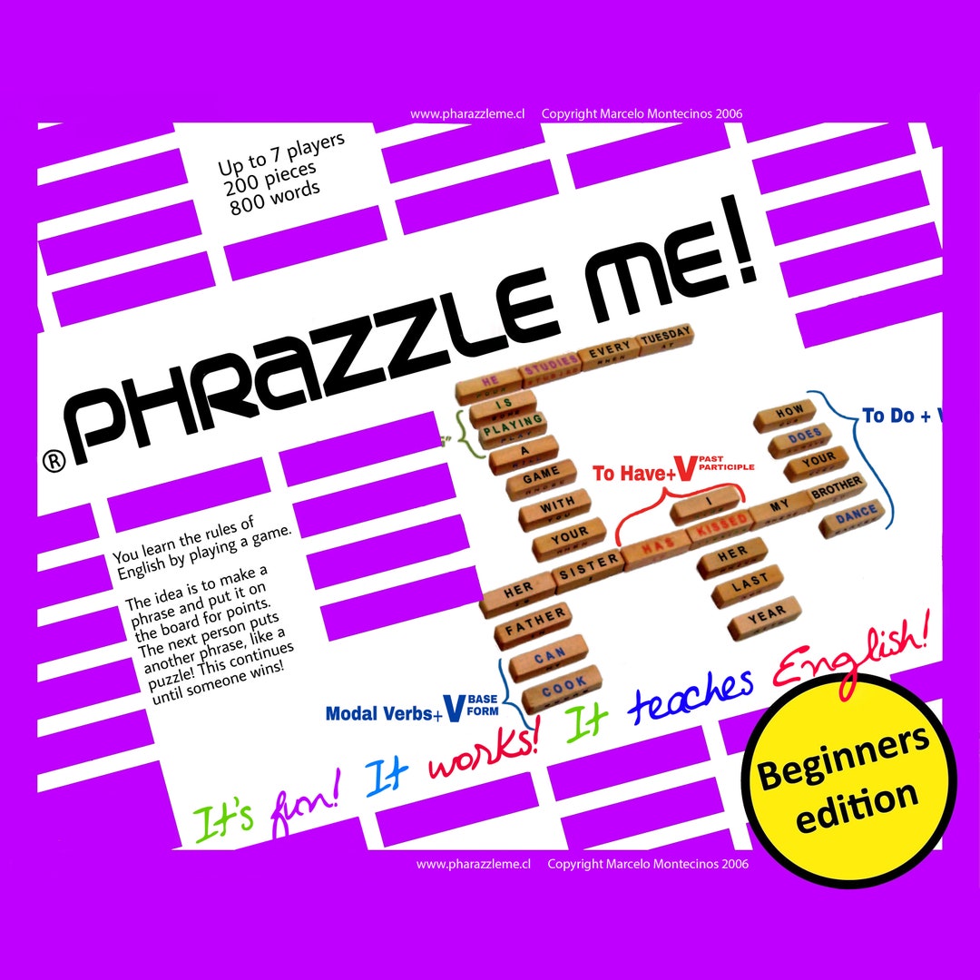 Phrazzle Me ESL Board Game - Etsy