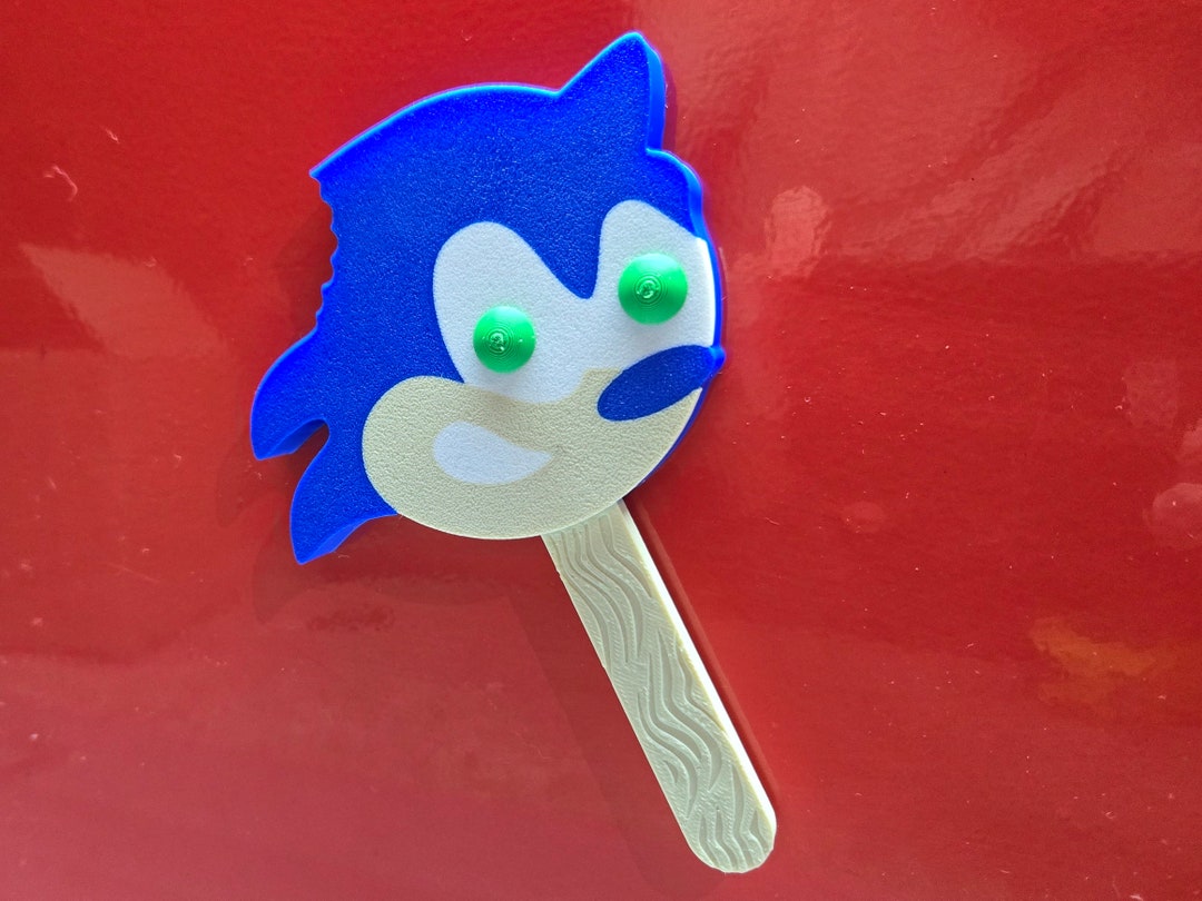 Sonic Popsicle Magnetic 3D Print - Etsy
