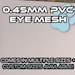 0.45mm White PVC Fursuit Eye Mesh - Etsy