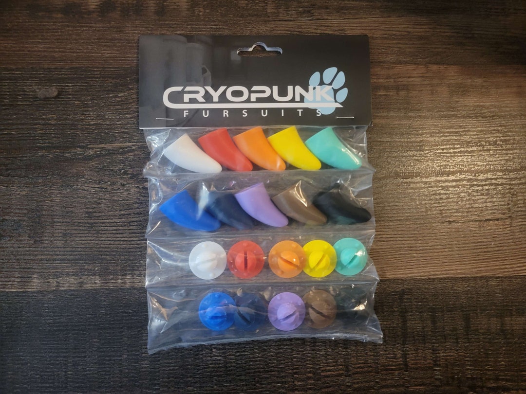 3D Printed PRIDE Fursuit Claw Sets, Long - Etsy