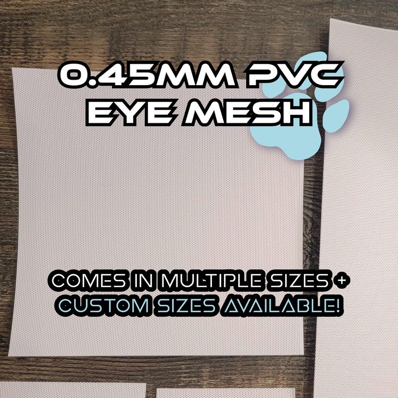0.45mm White PVC Fursuit Eye Mesh - Etsy