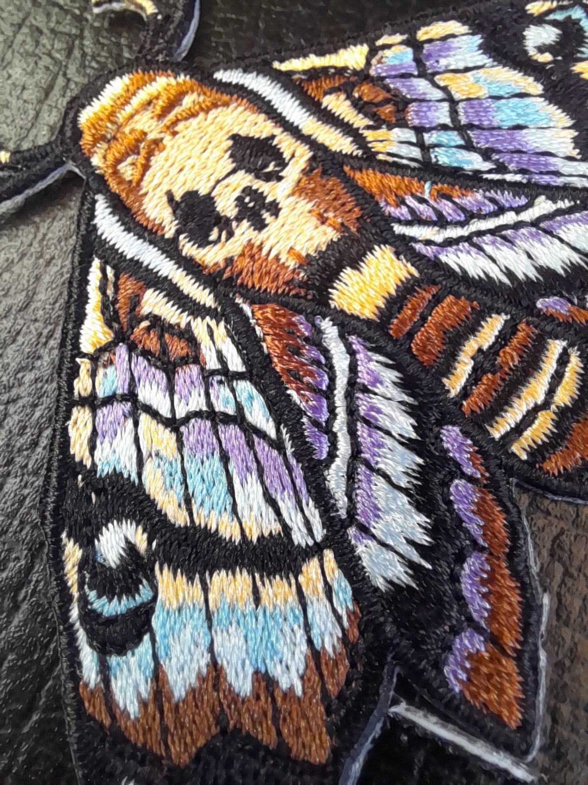 Death Head Hawk Moth Embroidered Patch Nature Lover's - Etsy