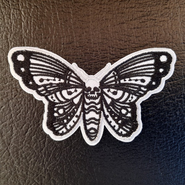 Skull Moth Patch - Etsy