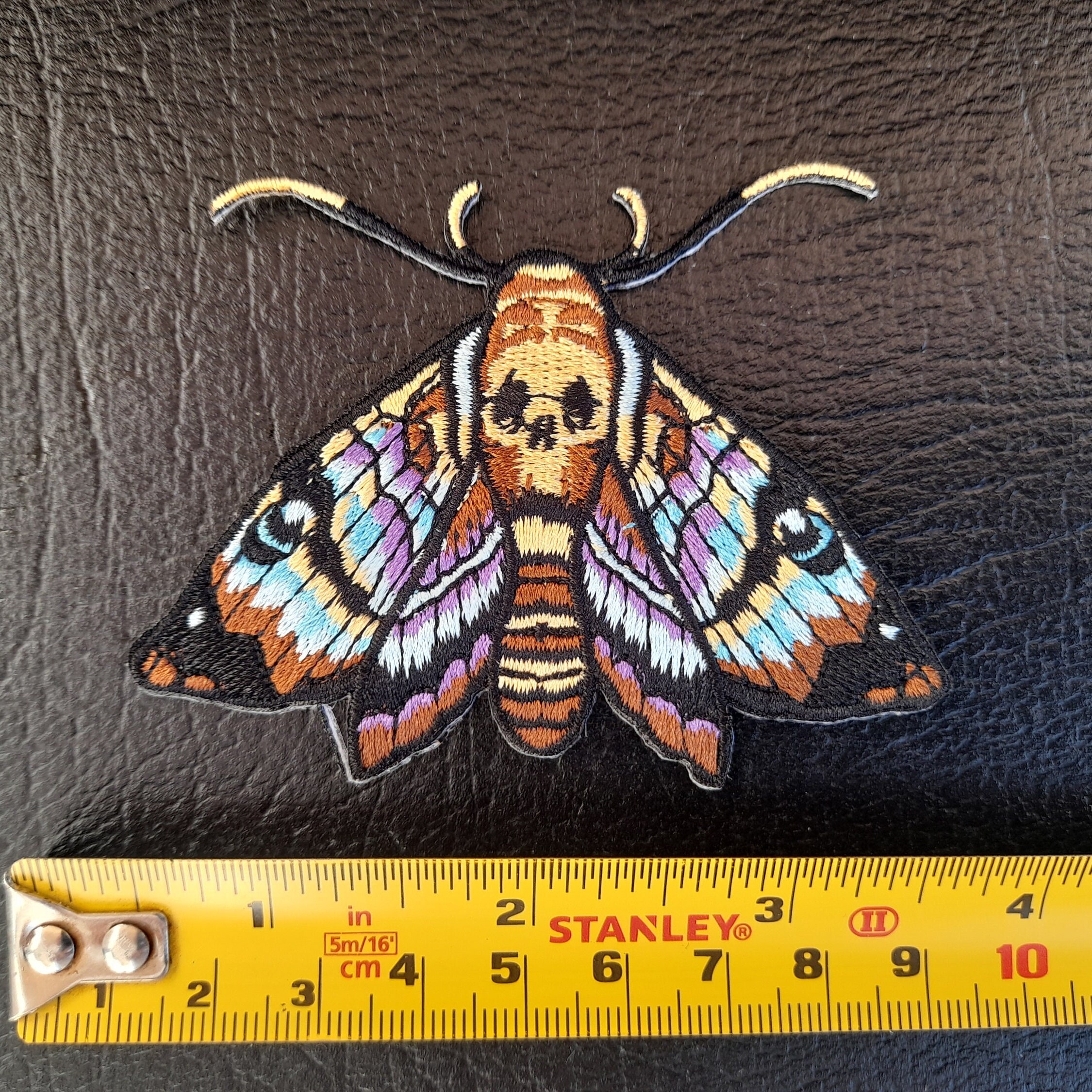 Death Head Hawk Moth Embroidered Patch Nature Lover's - Etsy