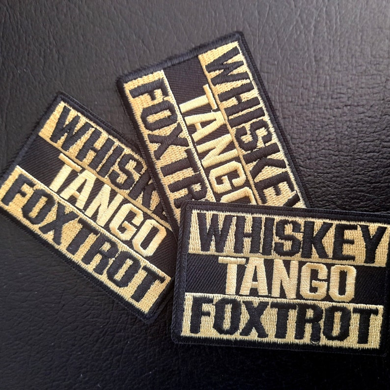 WTF Embroidered Patch Military Meme Iron on Applique Funny Decal NATO ...