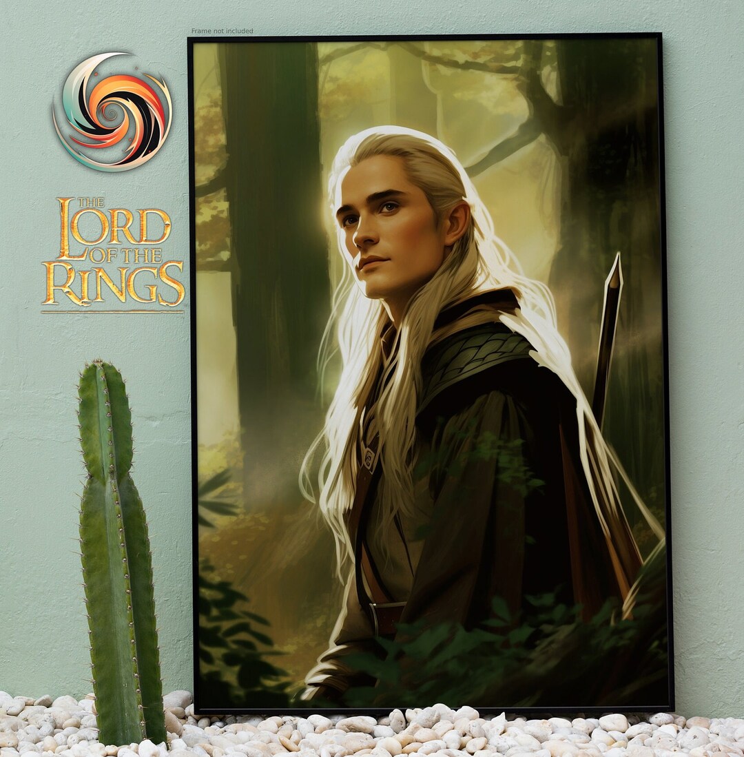 Legolas LOTR Movie Poster Hobbit Art Print Wall Decor Lord - Etsy