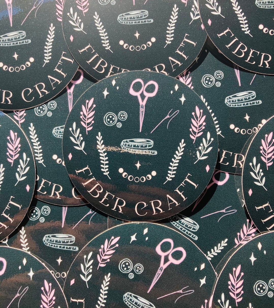 Fiber Craft Sticker 3x3 Inch - Etsy
