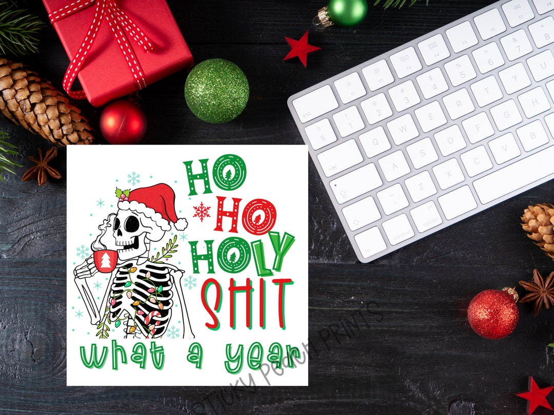 Bright Skeleton Christmas PNG: Image Jolly Instant Download - Etsy
