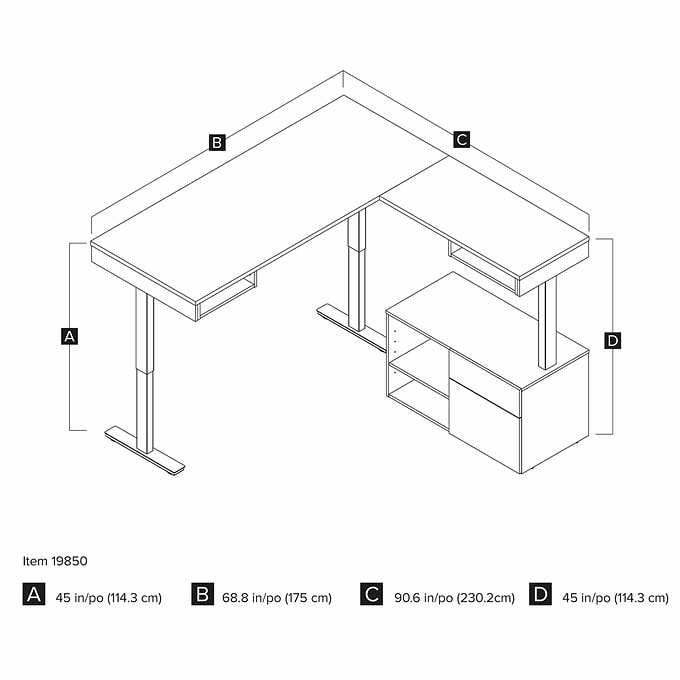 Viva L-shape Height Sit and Stand Adjustable Workstation - Etsy
